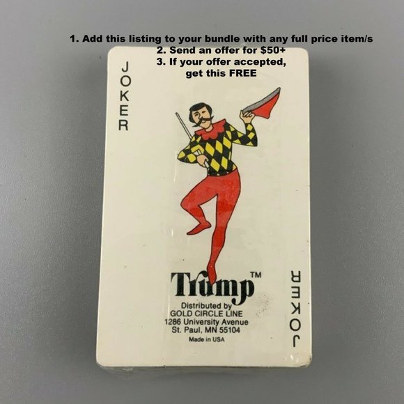GOLD CIRCLE LINE | Games | 25 Trump Playing Cards Norman Rockwell ...